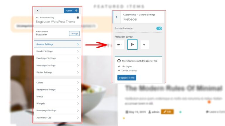 Customize site’s Preloaders with Blogbuster – Blogbuster