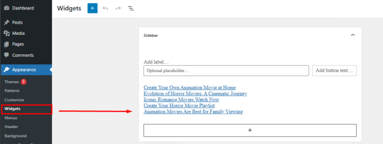 How to configure Widgets Panel? – Blogbuster
