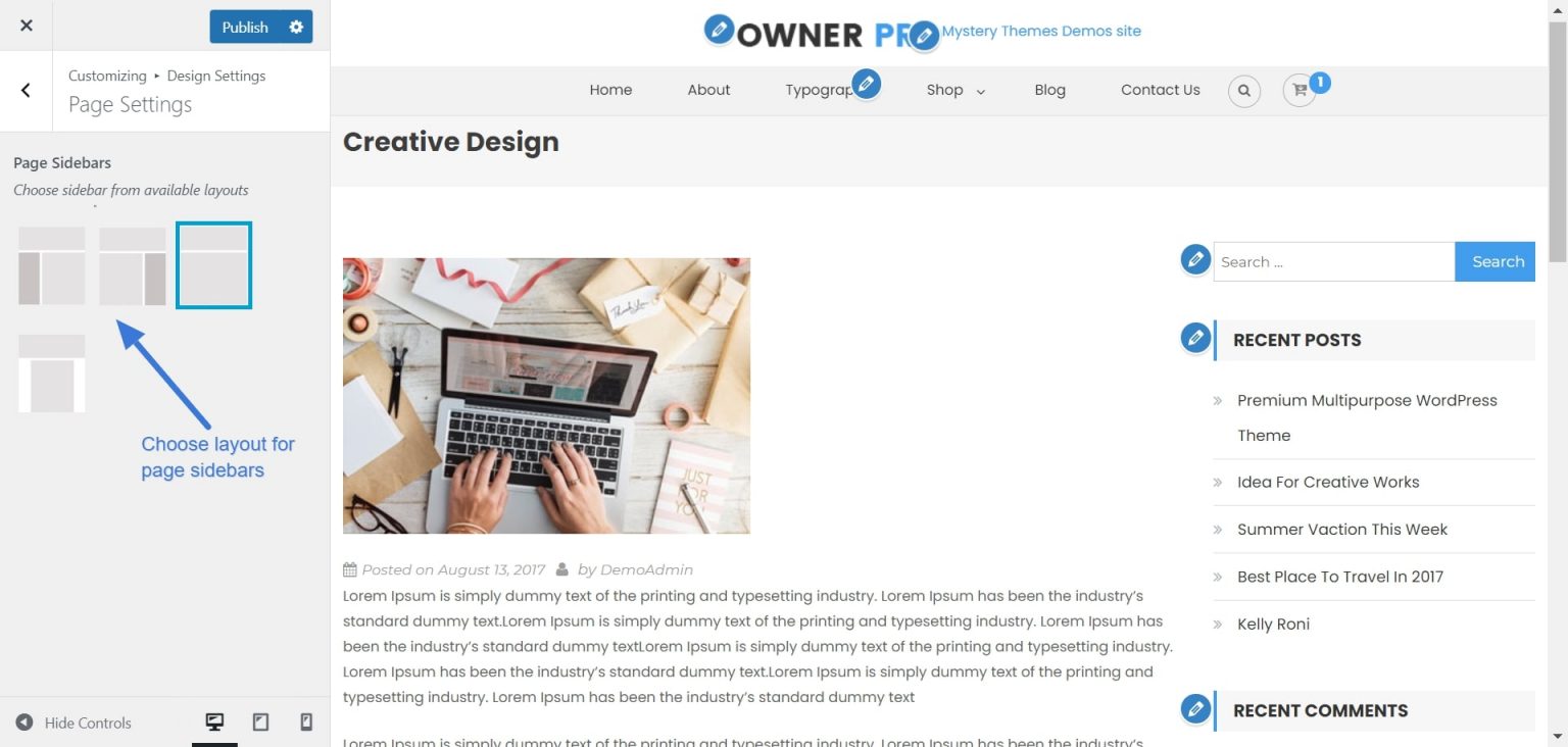 How to Configure Single Page? – Owner