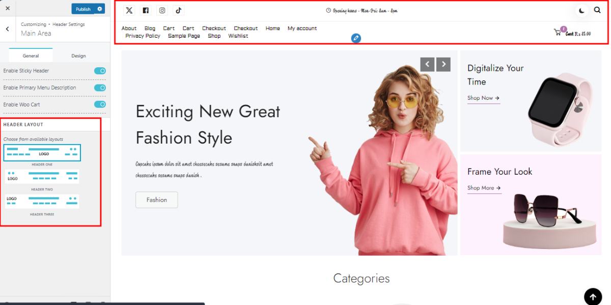 Customize the main header area of your store. – StoreFlex Customize the main header area of your store. – StoreFlex